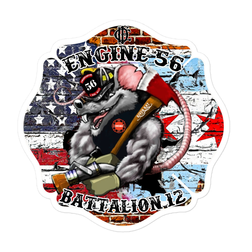 Engine 56 House Decal – Salty Smoke Eater Apparel Co.